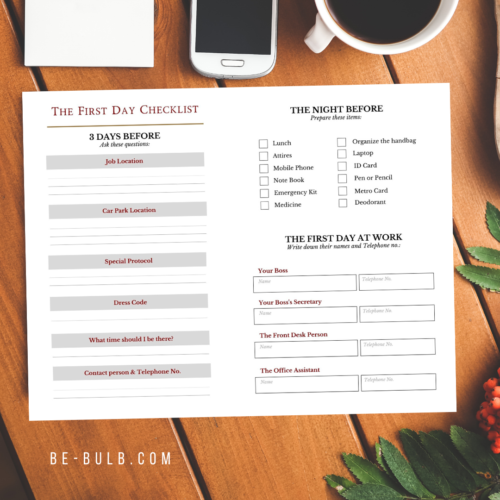 What to do on your first day at work?